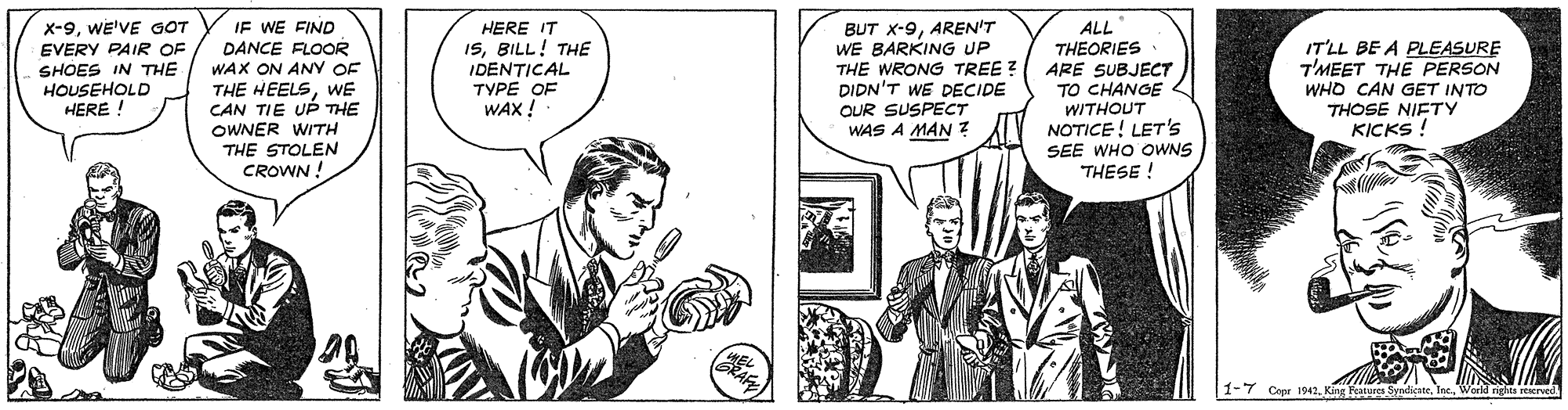 Secret Agent X-9 Comic Strip 1943-01-07 | Comics Kingdom