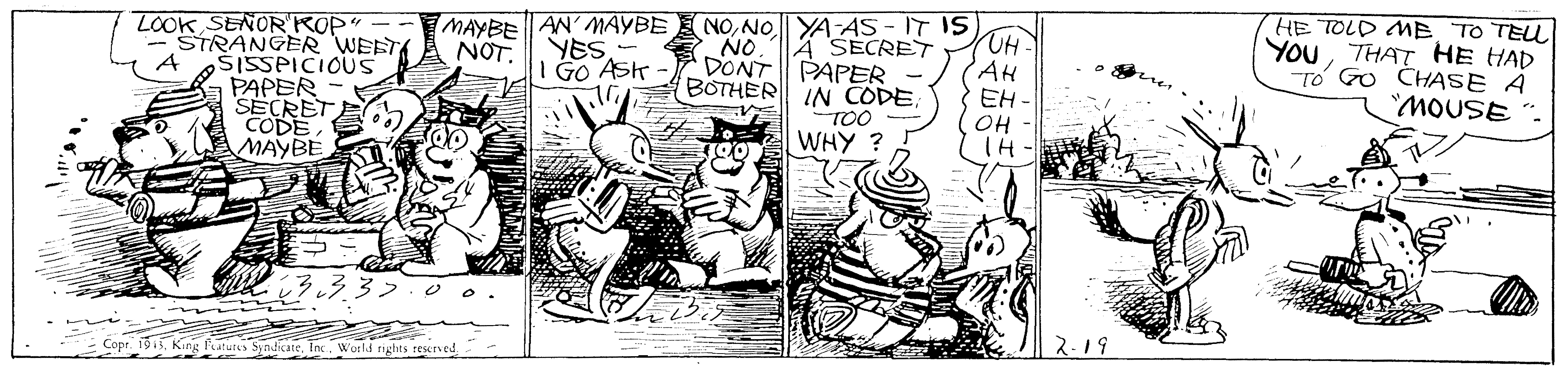 Krazy Kat Comic Strip 1943-02-19 | Comics Kingdom