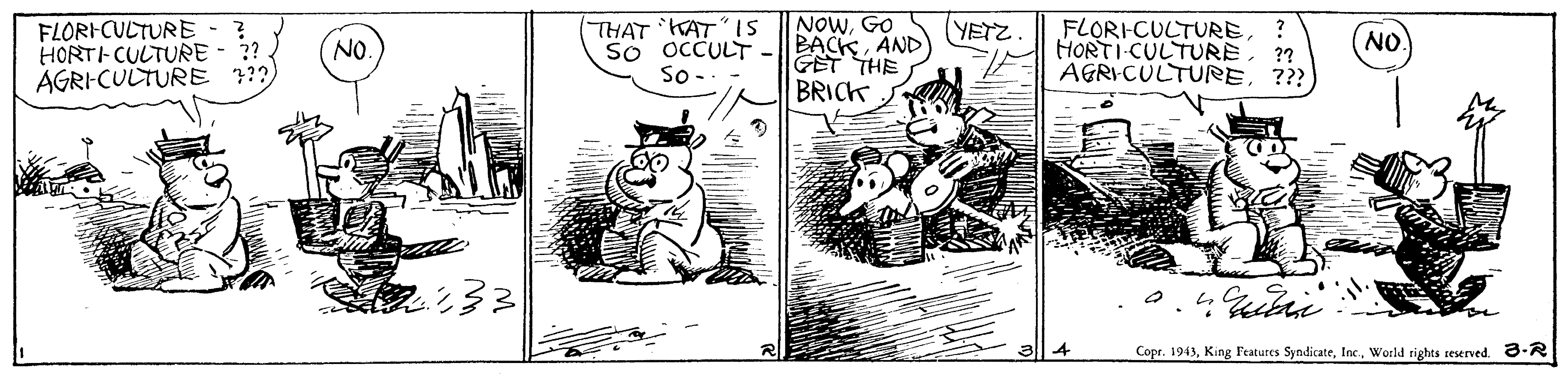 Krazy Kat Comic Strip 1943-03-02 | Comics Kingdom