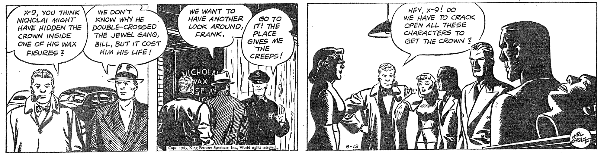 Secret Agent X-9 Comic Strip 1943-03-12 | Comics Kingdom