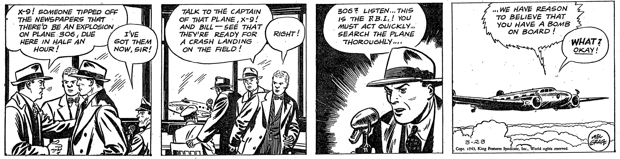 Secret Agent X-9 Comic Strip 1943-03-23 | Comics Kingdom