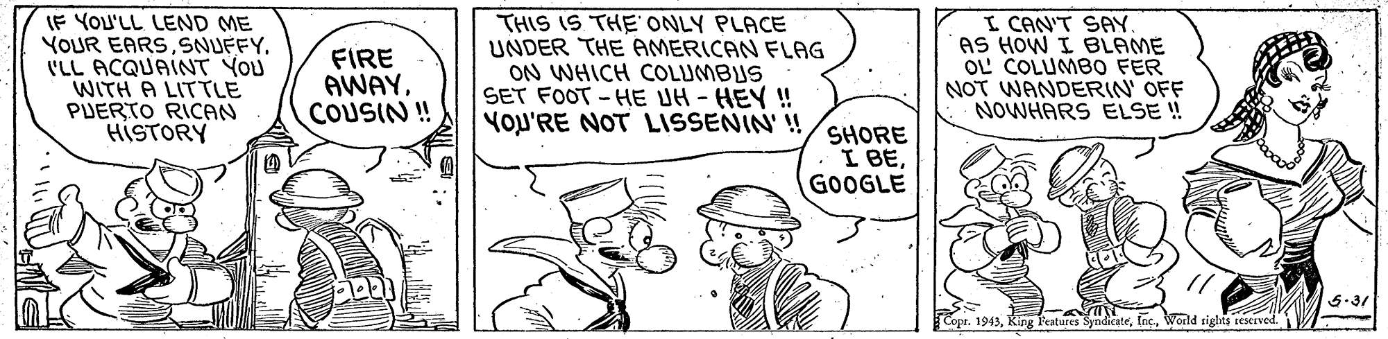 Barney Google And Snuffy Smith Comic Strip 1943-05-31 | Comics Kingdom