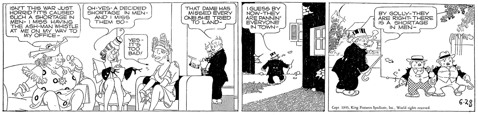 Bringing Up Father Comic Strip 1943-06-28 | Comics Kingdom