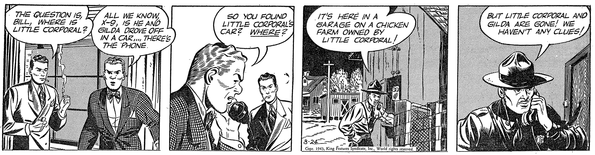 Secret Agent X-9 Comic Strip 1943-08-24 | Comics Kingdom