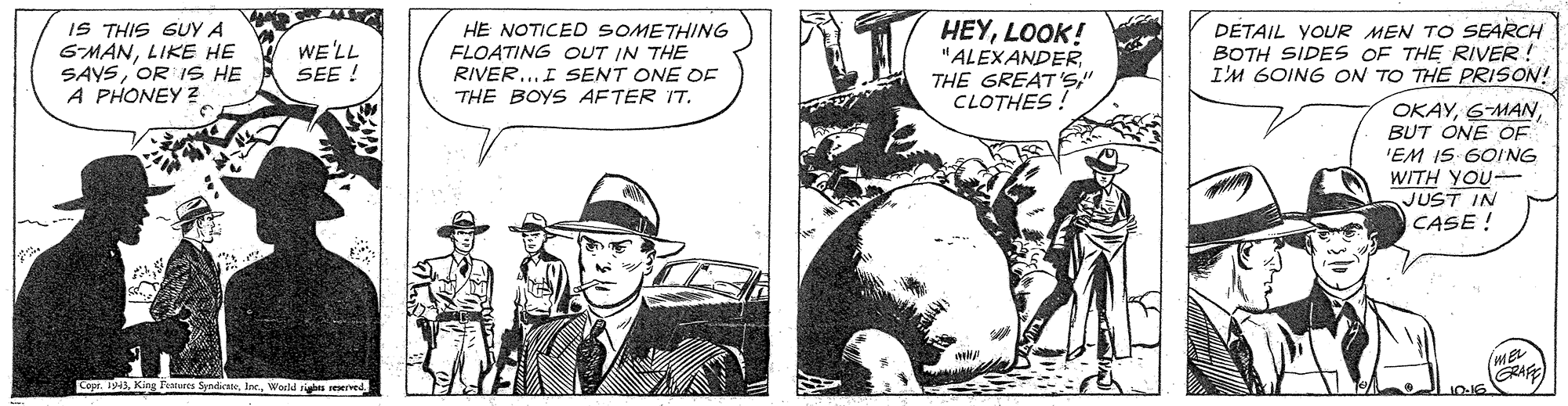 Secret Agent X-9 Comic Strip 1943-10-16 | Comics Kingdom