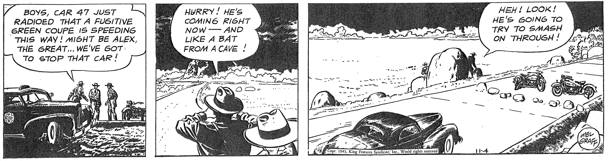 Secret Agent X-9 Comic Strip 1943-11-04 | Comics Kingdom
