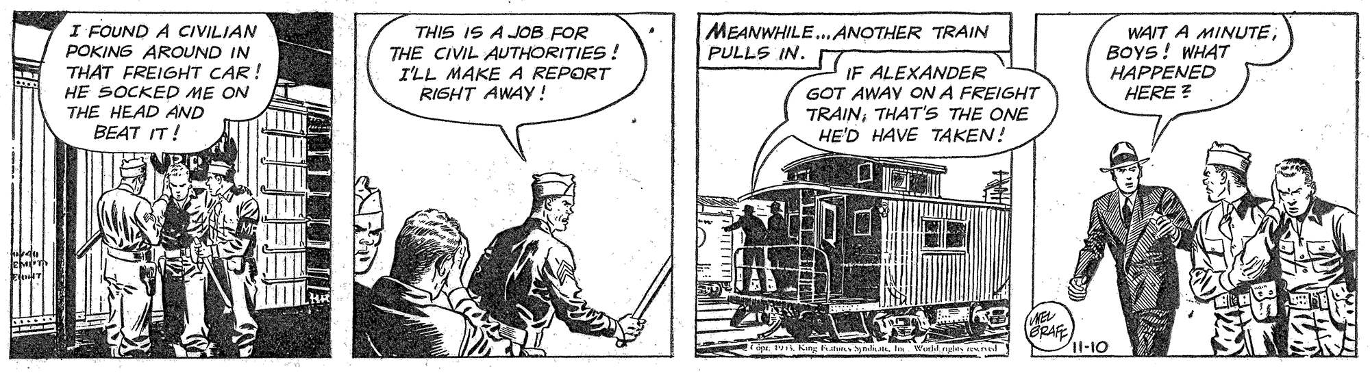 Secret Agent X-9 Comic Strip 1943-11-10 | Comics Kingdom