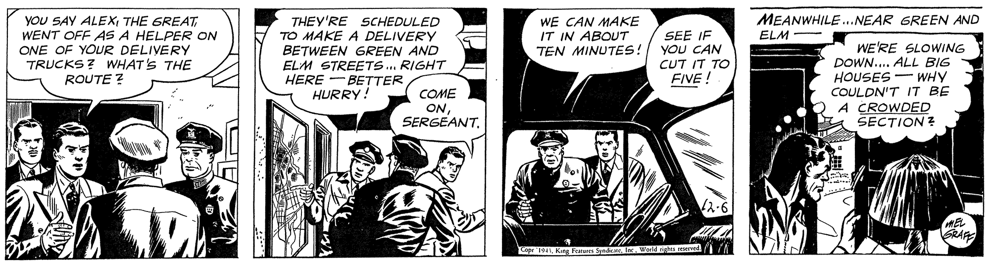 Secret Agent X-9 Comic Strip 1943-12-06 | Comics Kingdom