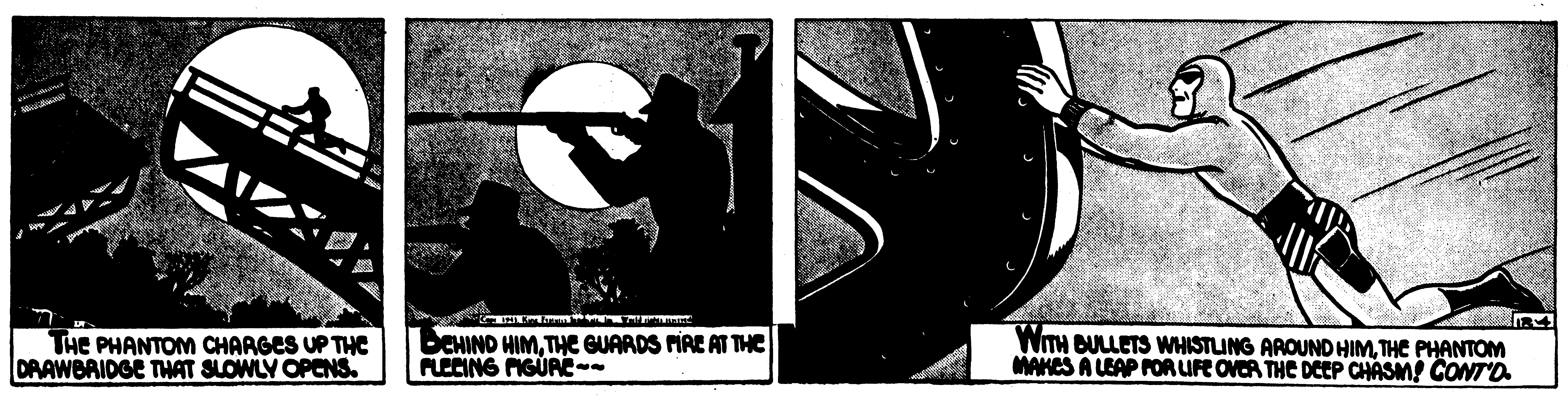 The Phantom Vintage Comic Strip 1943-12-04 | Comics Kingdom