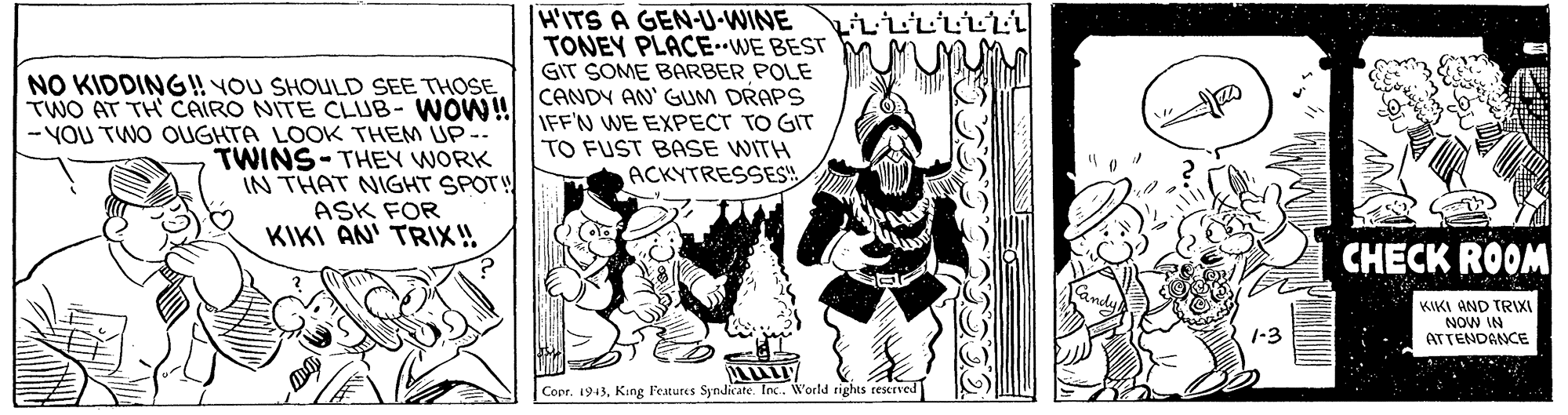 Barney Google And Snuffy Smith Comic Strip 1944-01-03 | Comics Kingdom