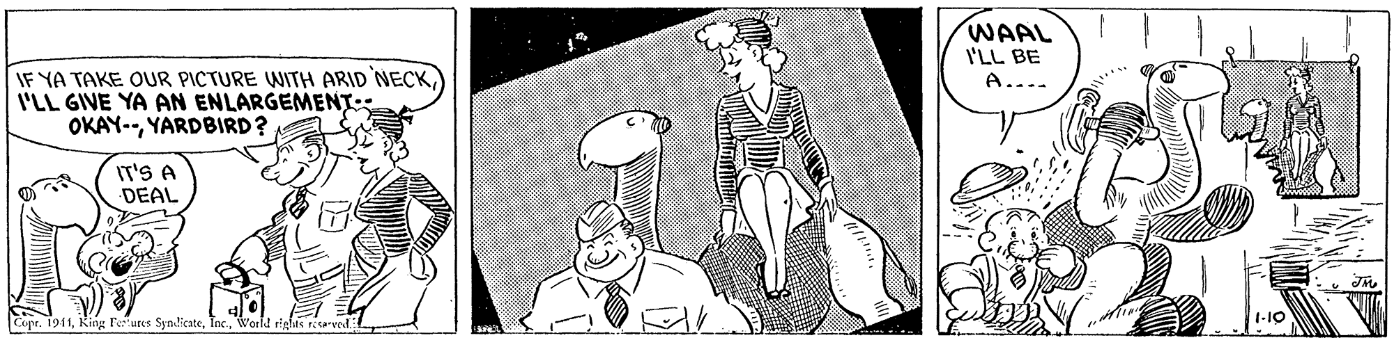 Barney Google And Snuffy Smith Comic Strip 1944-01-10 | Comics Kingdom