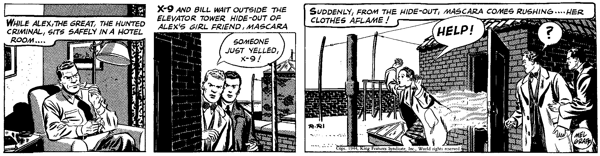 Secret Agent X-9 Comic Strip 1944-02-21 | Comics Kingdom