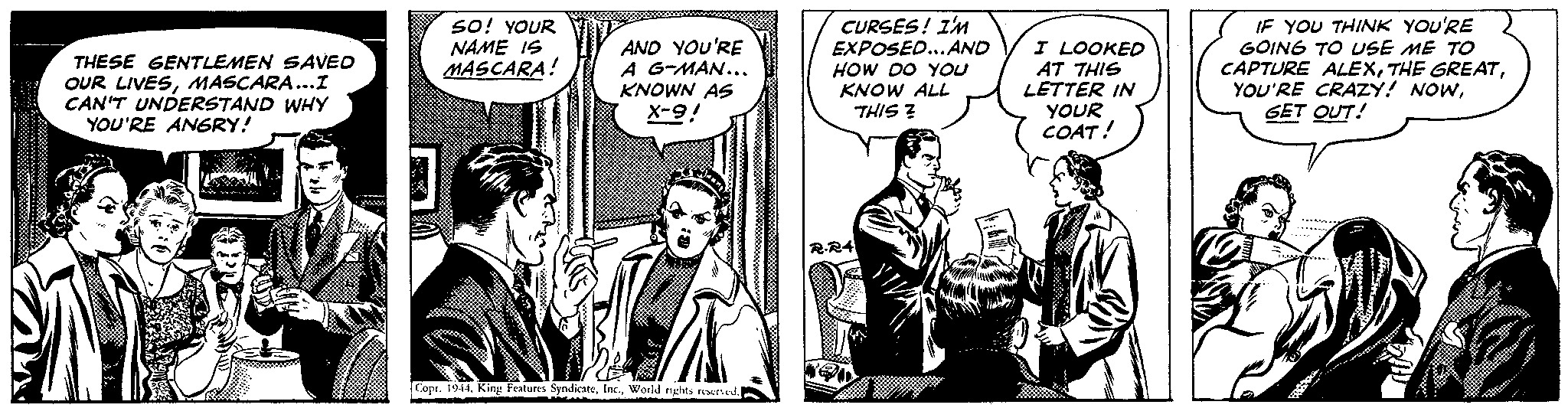 Secret Agent X-9 Comic Strip 1944-02-24 | Comics Kingdom