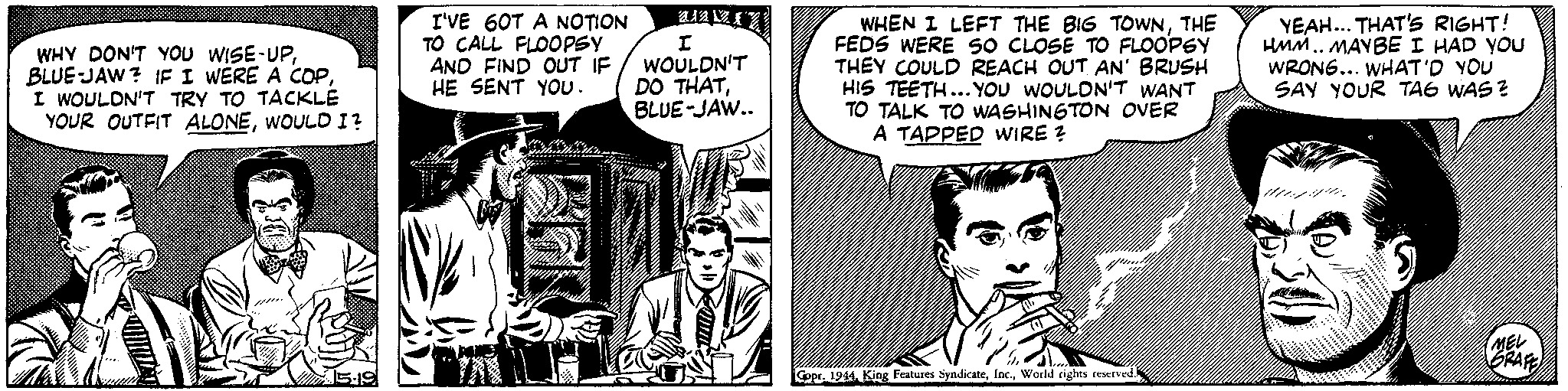 Secret Agent X-9 Comic Strip 1944-05-19 | Comics Kingdom