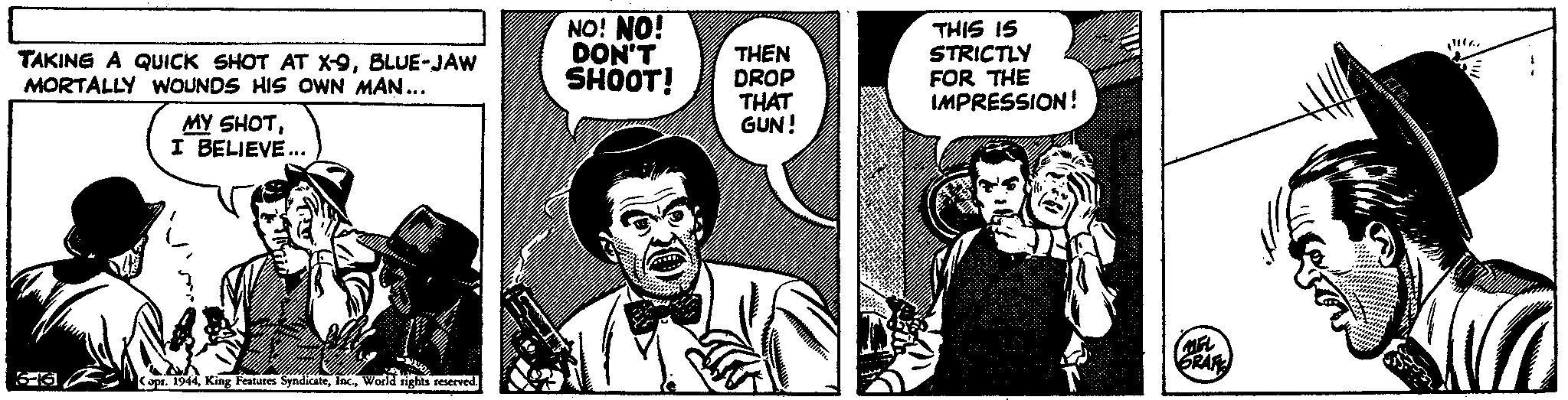 Secret Agent X-9 Comic Strip 1944-06-16 | Comics Kingdom