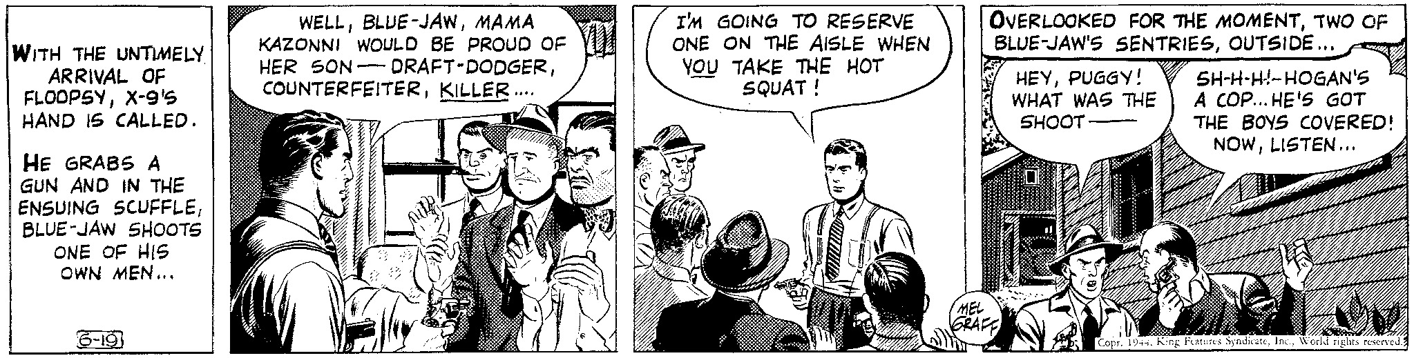 Secret Agent X-9 Comic Strip 1944-06-19 | Comics Kingdom