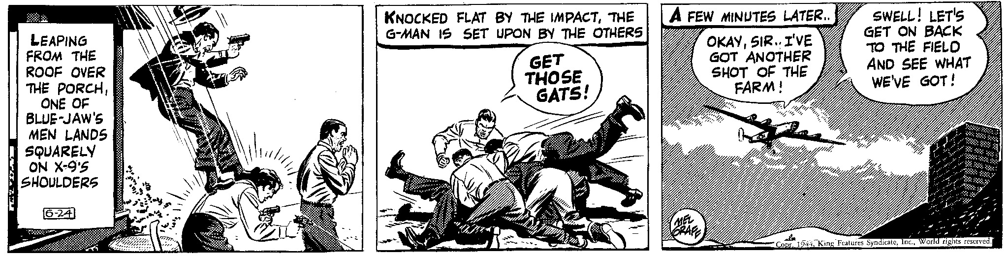 Secret Agent X-9 Comic Strip 1944-06-24 | Comics Kingdom