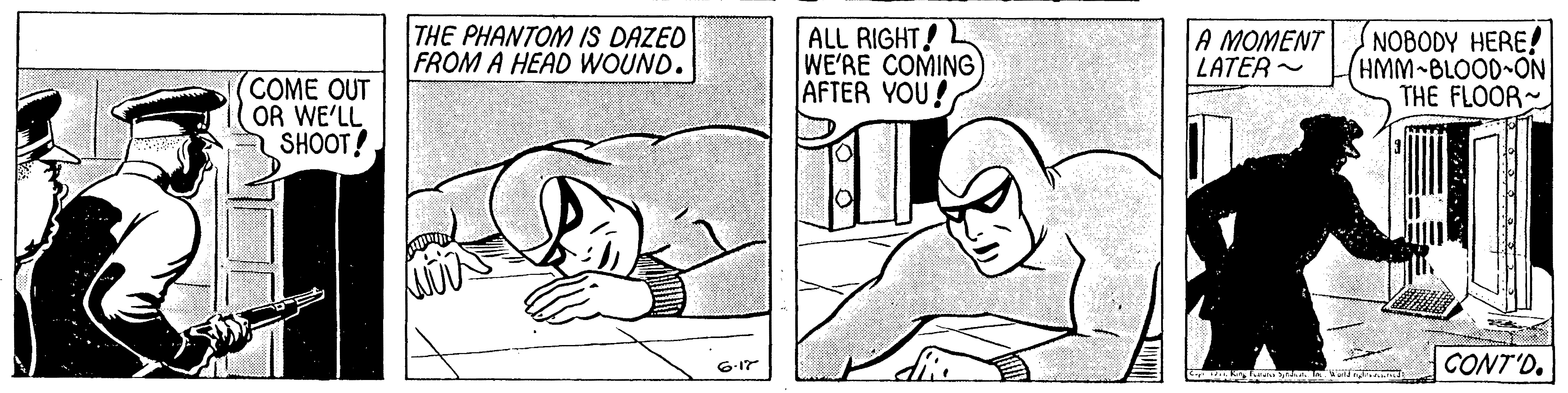The Phantom Vintage Comic Strip 1944-06-17 | Comics Kingdom