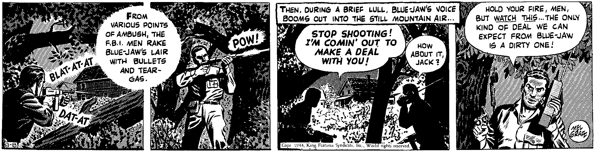 Secret Agent X-9 Comic Strip 1944-08-08 | Comics Kingdom