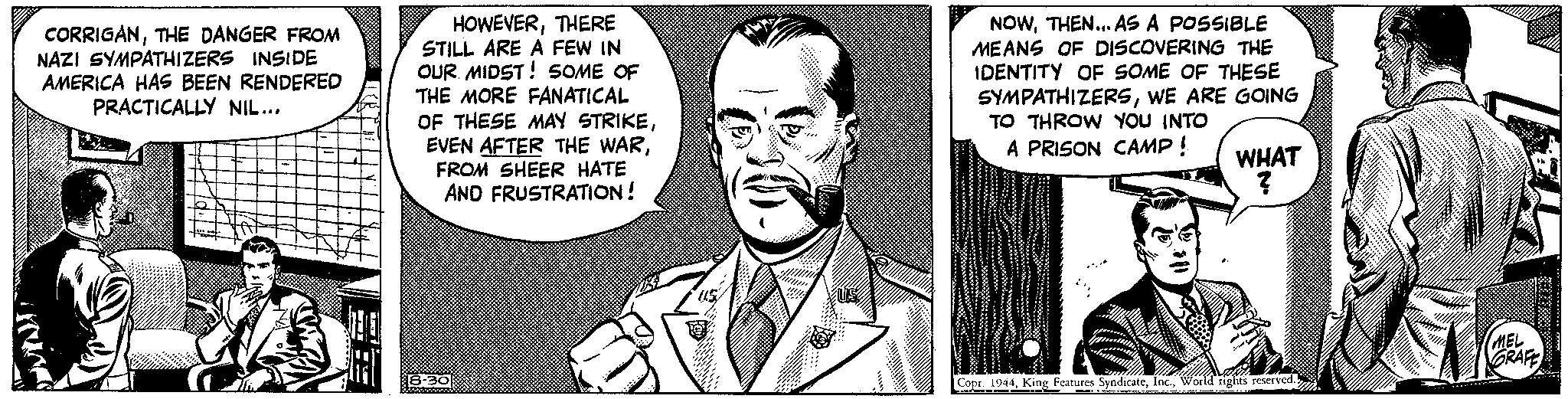 Secret Agent X-9 Comic Strip 1944-08-30 | Comics Kingdom