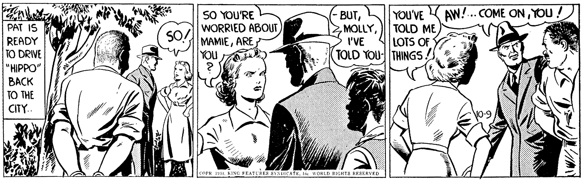 Radio Patrol Comic Strip 1944-10-09 | Comics Kingdom