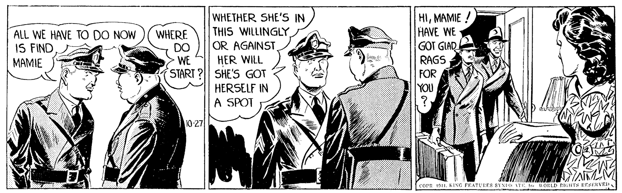 Radio Patrol Comic Strip 1944-10-27 | Comics Kingdom