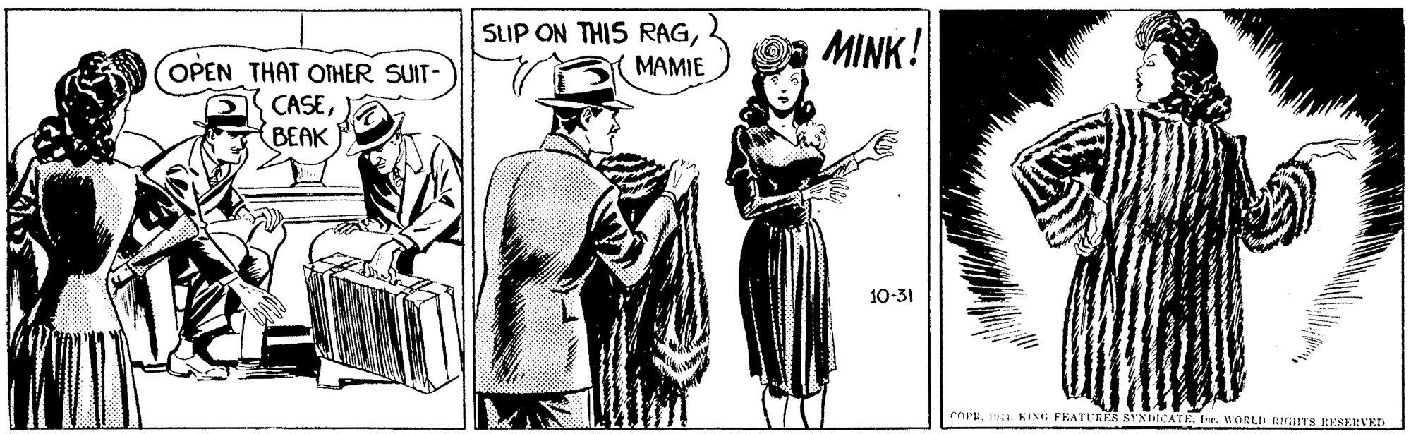 Radio Patrol Comic Strip 1944-10-31 | Comics Kingdom
