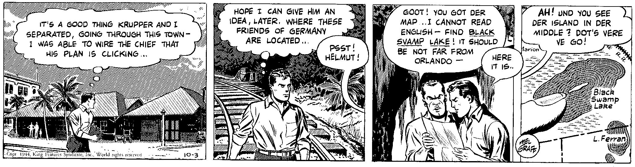Secret Agent X-9 Comic Strip 1944-10-03 | Comics Kingdom
