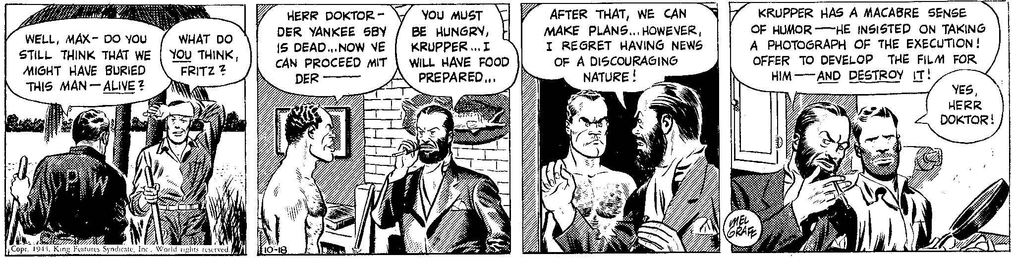 Secret Agent X-9 Comic Strip 1944-10-18 | Comics Kingdom