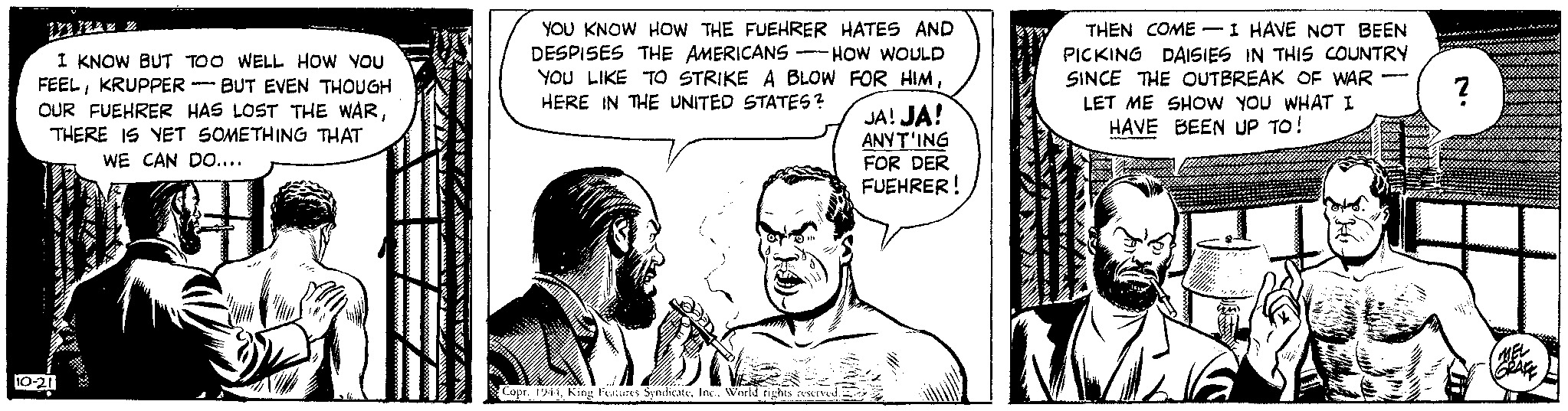 Secret Agent X-9 Comic Strip 1944-10-21 | Comics Kingdom
