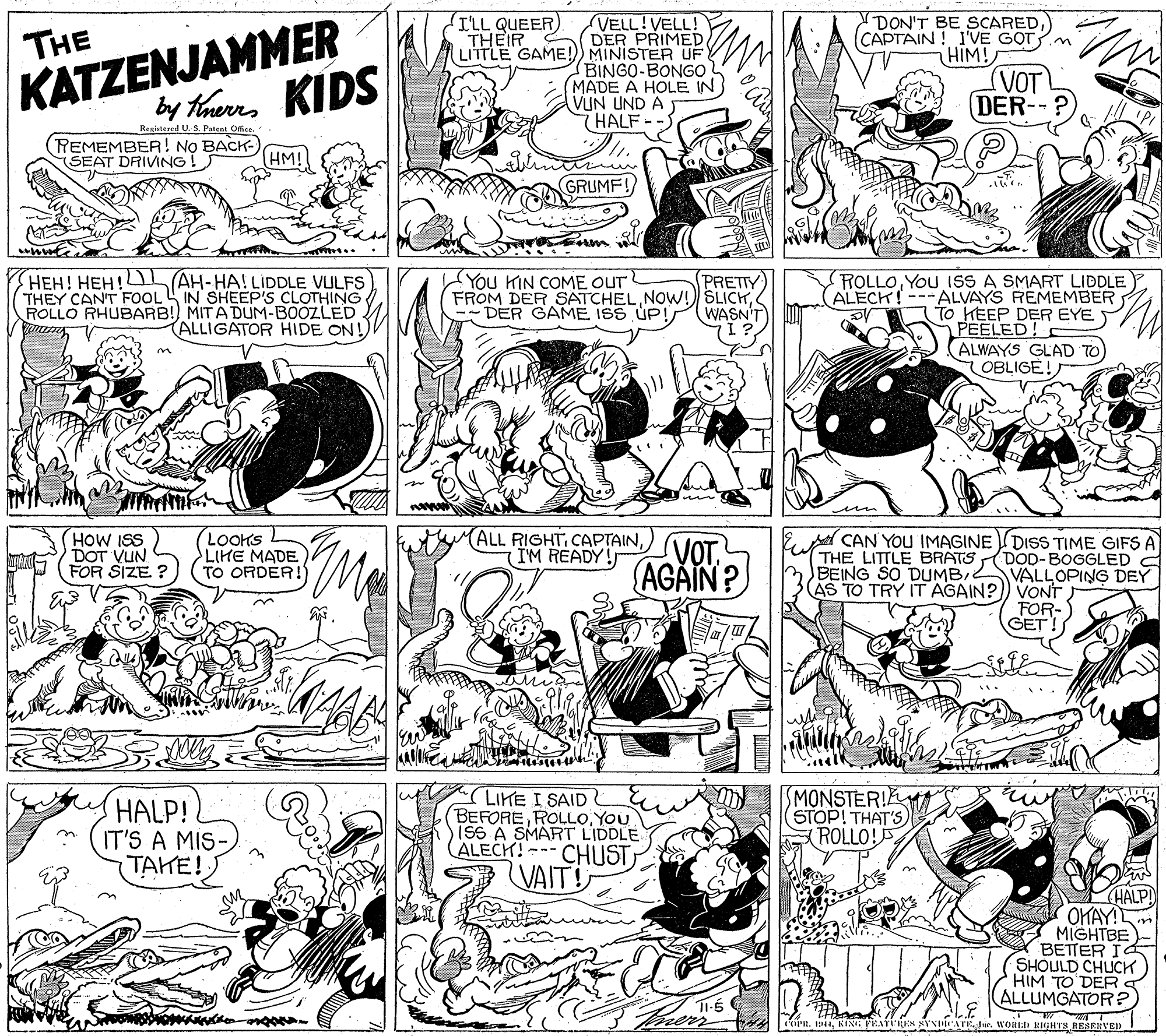 Katzenjammer Kids Comic Strip 1944-11-05 | Comics Kingdom