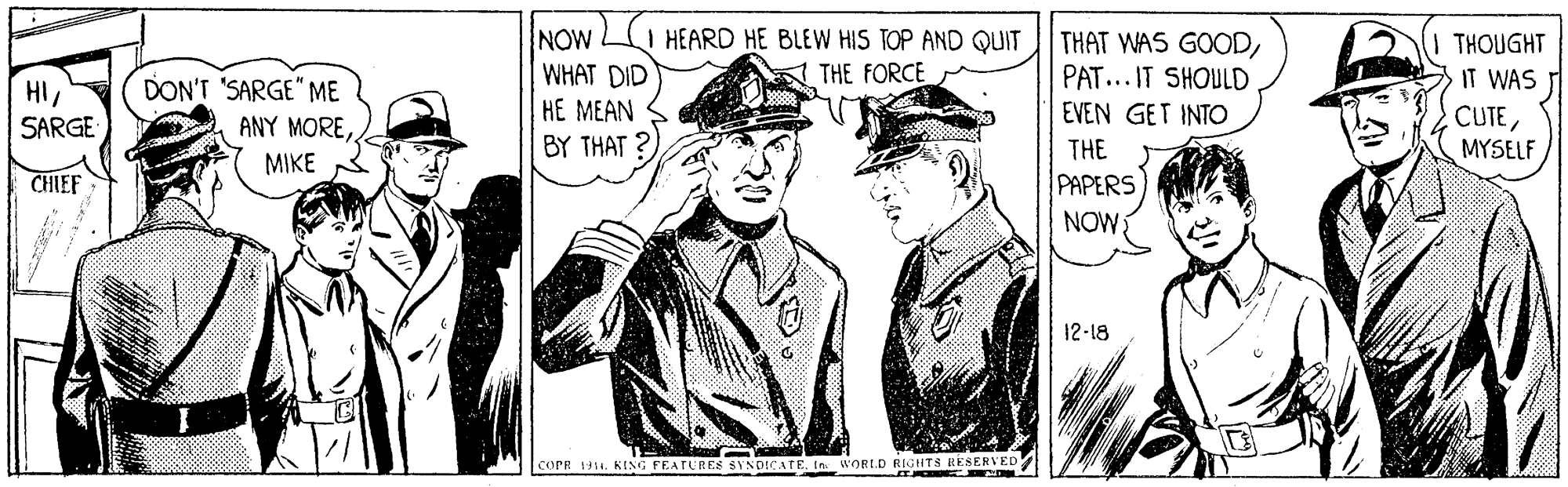 Radio Patrol Comic Strip 1944-12-18 | Comics Kingdom