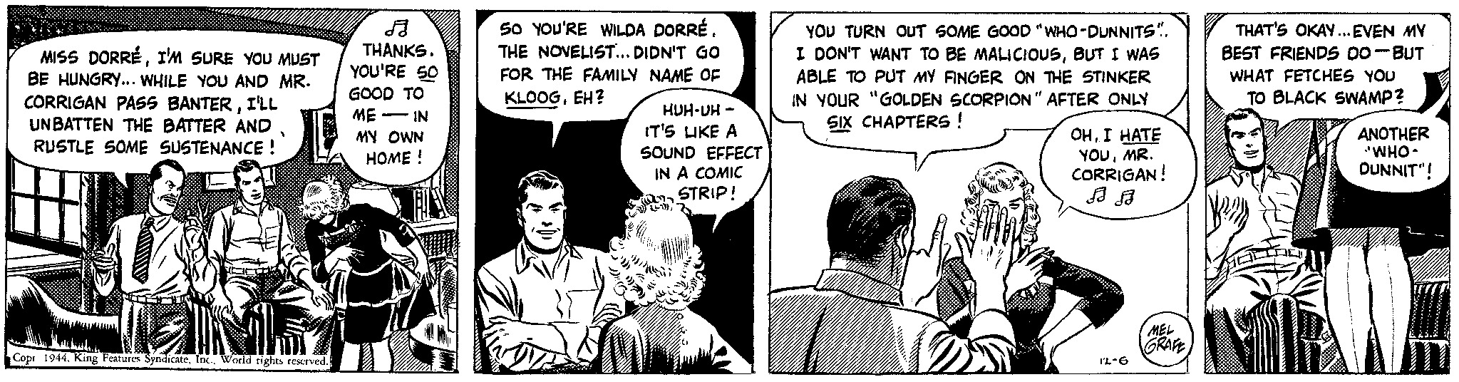Secret Agent X-9 Comic Strip 1944-12-06 | Comics Kingdom