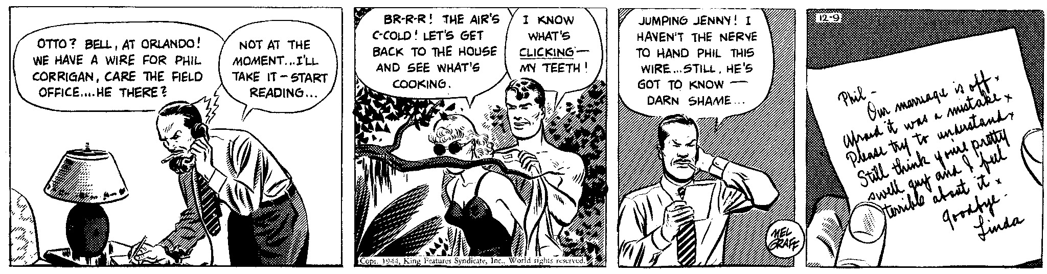 Secret Agent X-9 Comic Strip 1944-12-09 | Comics Kingdom