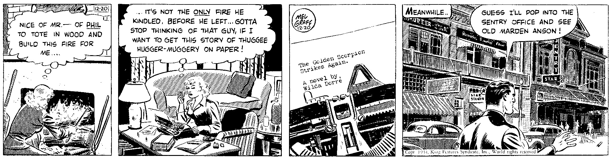Secret Agent X-9 Comic Strip 1944-12-20 | Comics Kingdom