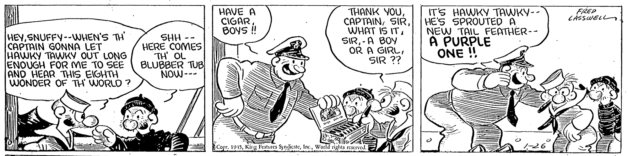 Barney Google And Snuffy Smith Vintage Comic Strip 1945-01-26 | Comics ...