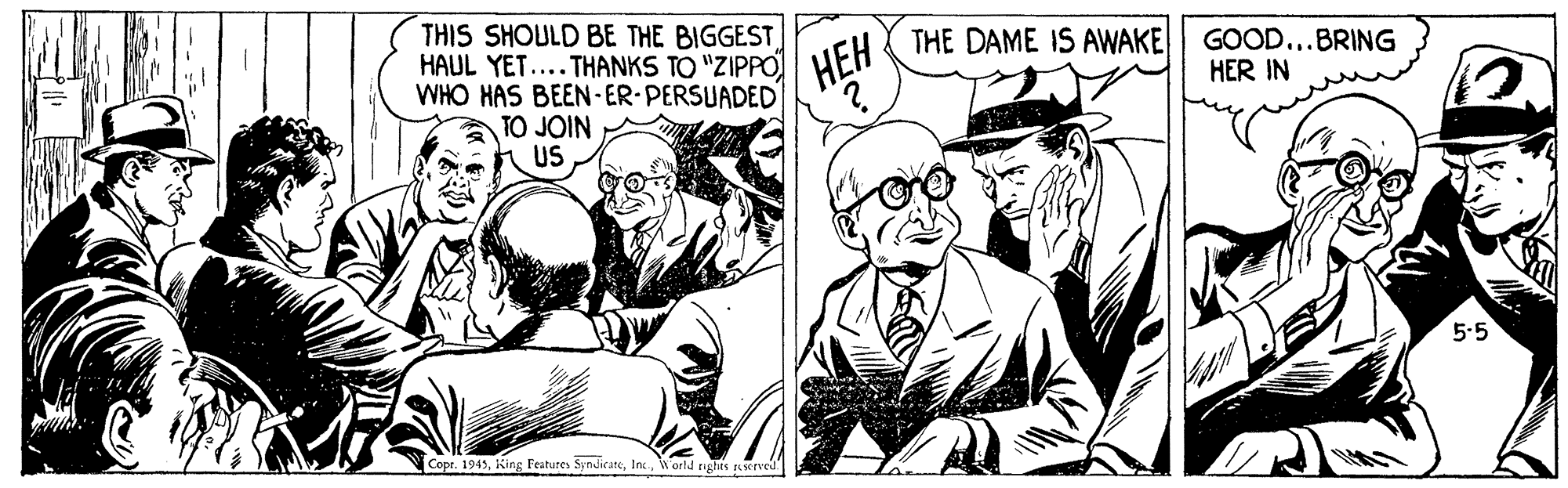 Radio Patrol Comic Strip 1945-05-05 | Comics Kingdom
