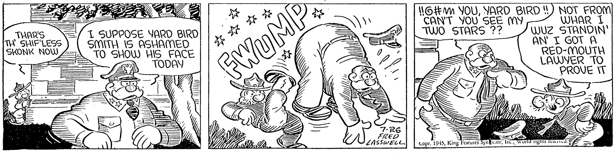 Barney Google And Snuffy Smith Vintage Comic Strip 1945-07-26 | Comics ...