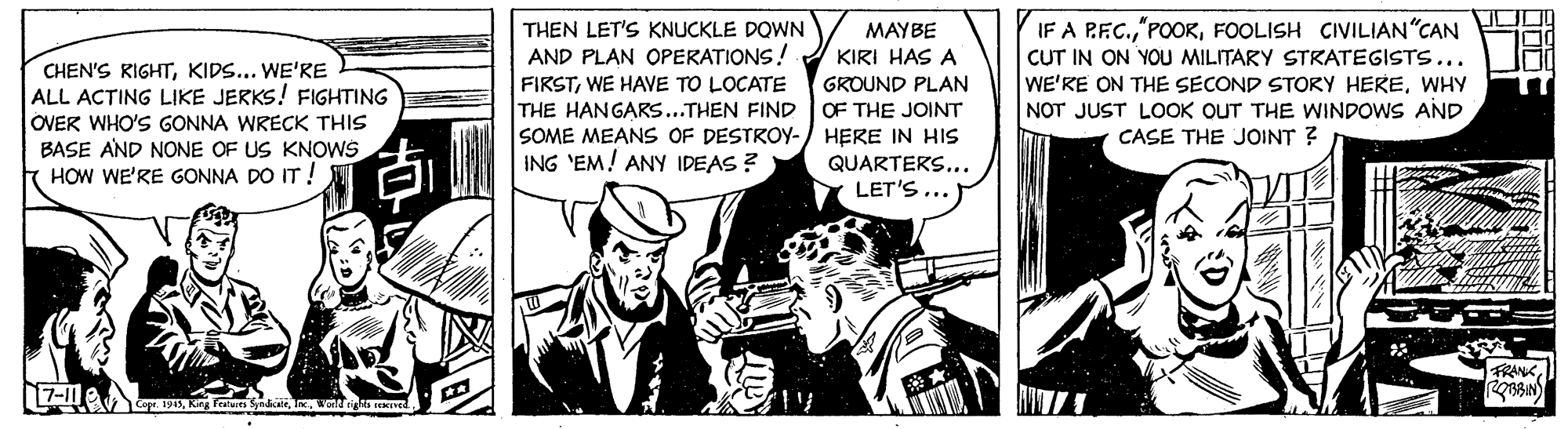 Johnny Hazard Comic Strip 1945-07-11 | Comics Kingdom