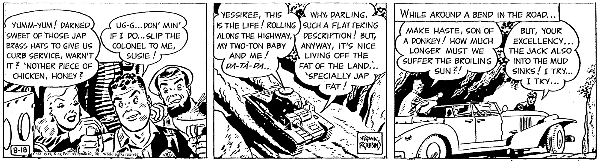 Johnny Hazard Comic Strip 1945-08-18 | Comics Kingdom