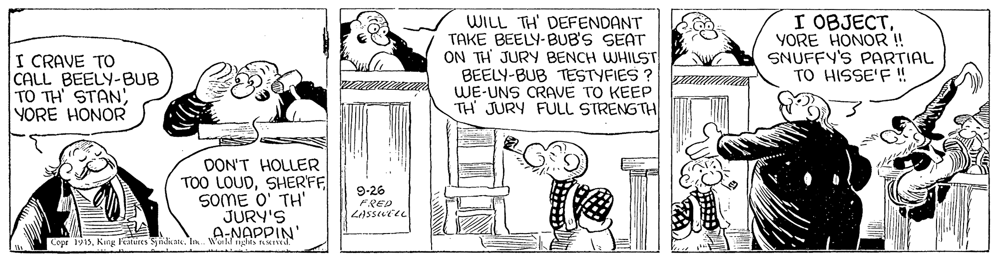 Barney Google And Snuffy Smith Comic Strip 1945-09-26 | Comics Kingdom