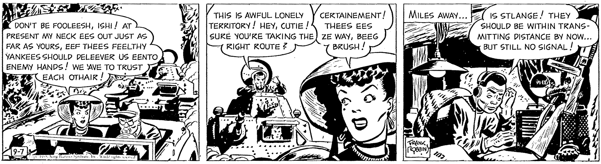 Johnny Hazard Comic Strip 1945-09-07 | Comics Kingdom