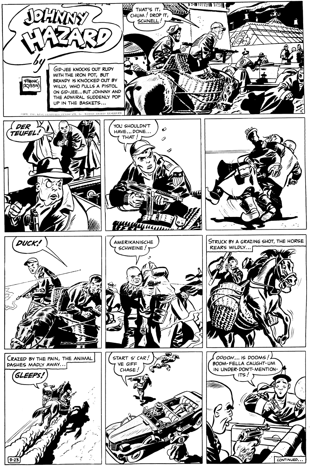 Johnny Hazard Comic Strip 1945-09-23 | Comics Kingdom
