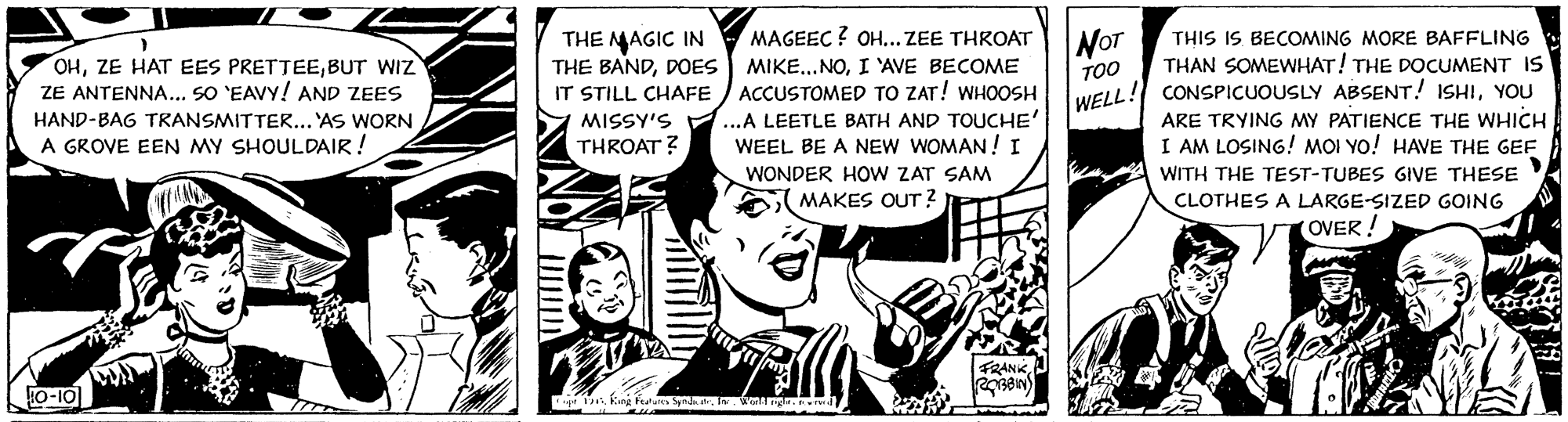 Johnny Hazard Comic Strip 1945-10-10 | Comics Kingdom