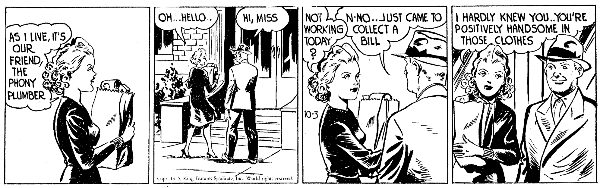 Radio Patrol Comic Strip 1945-10-03 | Comics Kingdom