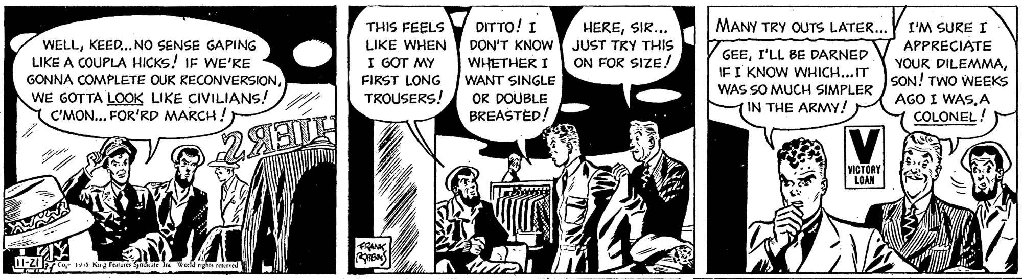 Johnny Hazard Comic Strip 1945-11-21 | Comics Kingdom