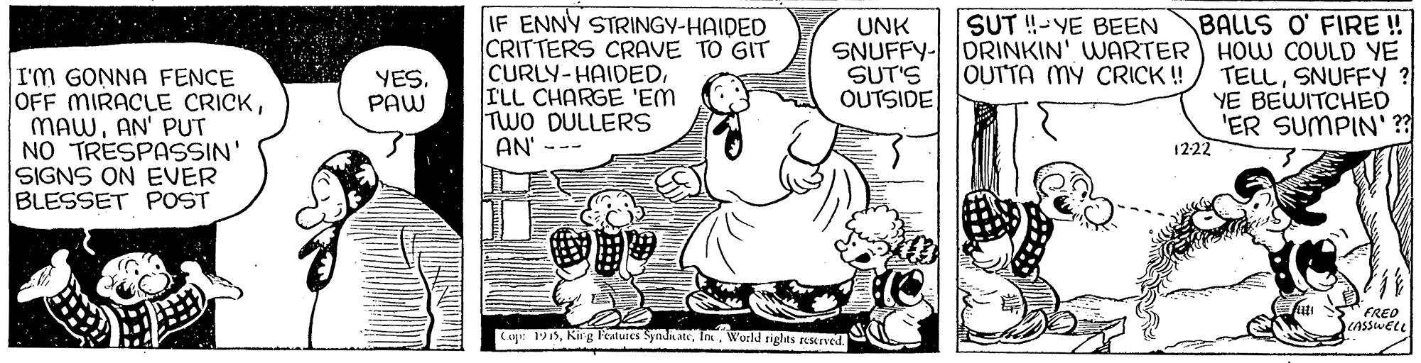 Barney Google And Snuffy Smith Comic Strip 1945-12-22 | Comics Kingdom
