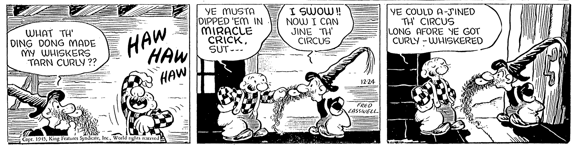 Barney Google And Snuffy Smith Comic Strip 1945-12-24 | Comics Kingdom