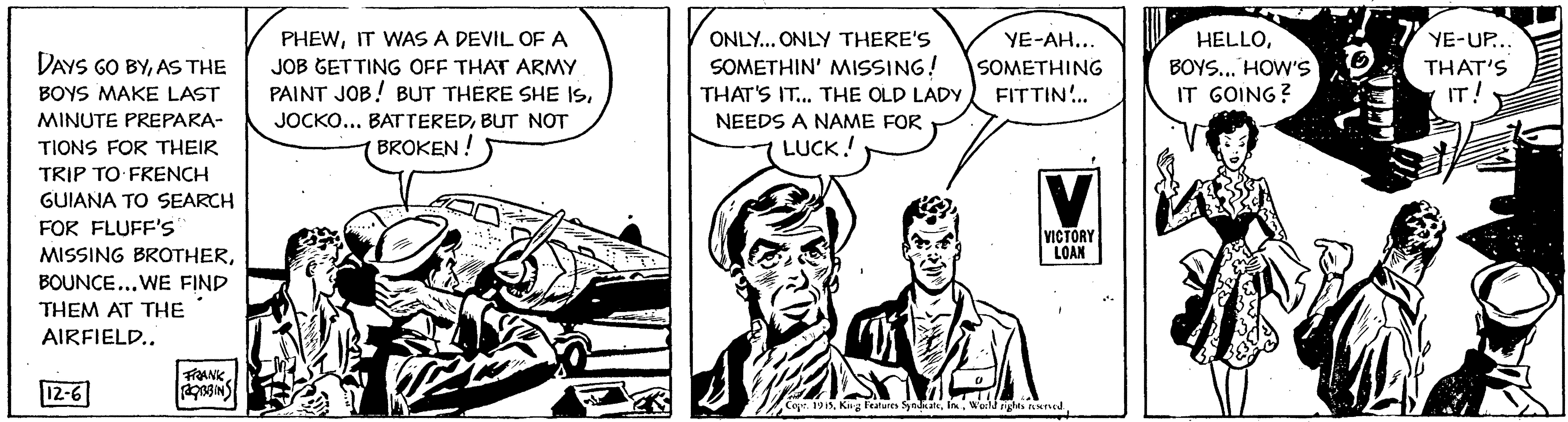 Johnny Hazard Comic Strip 1945-12-06 | Comics Kingdom