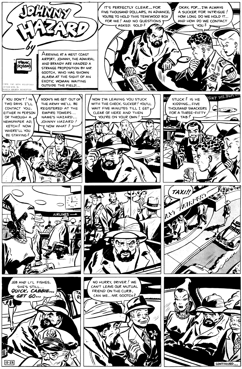 Johnny Hazard Comic Strip 1945-12-23 | Comics Kingdom